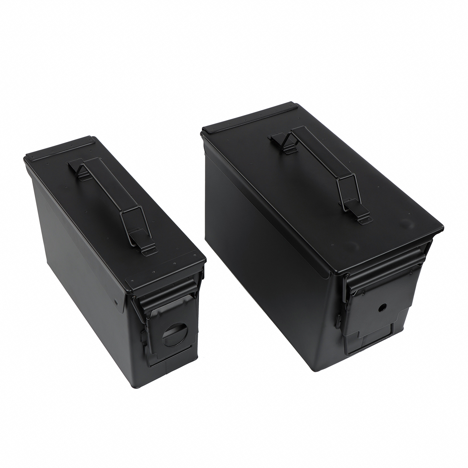 RC Black Waterproof Ammo Box Set - 30 and 50 Cal Large Ammo Storage ...