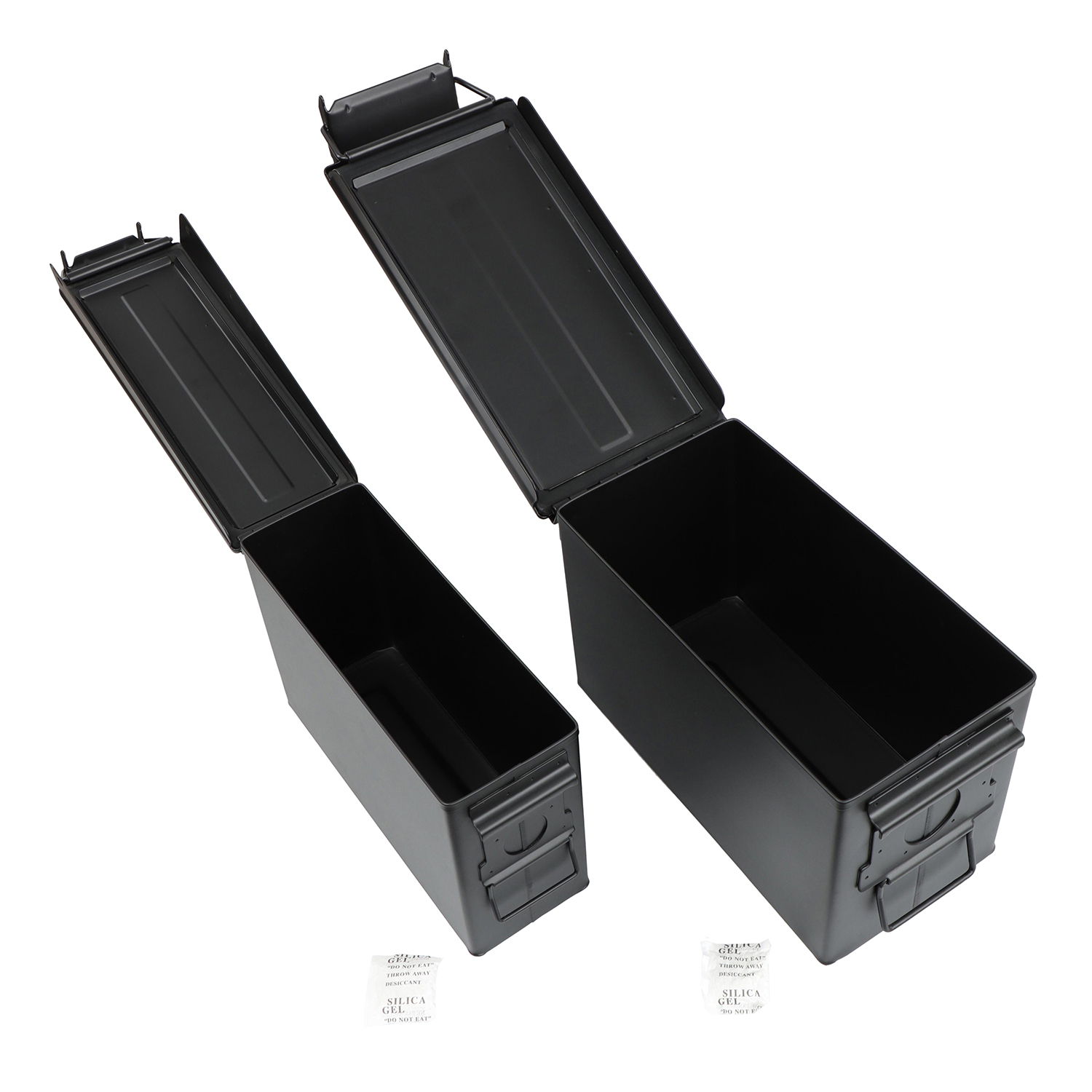 RC Black Waterproof Ammo Box Set - 30 and 50 Cal Large Ammo Storage ...