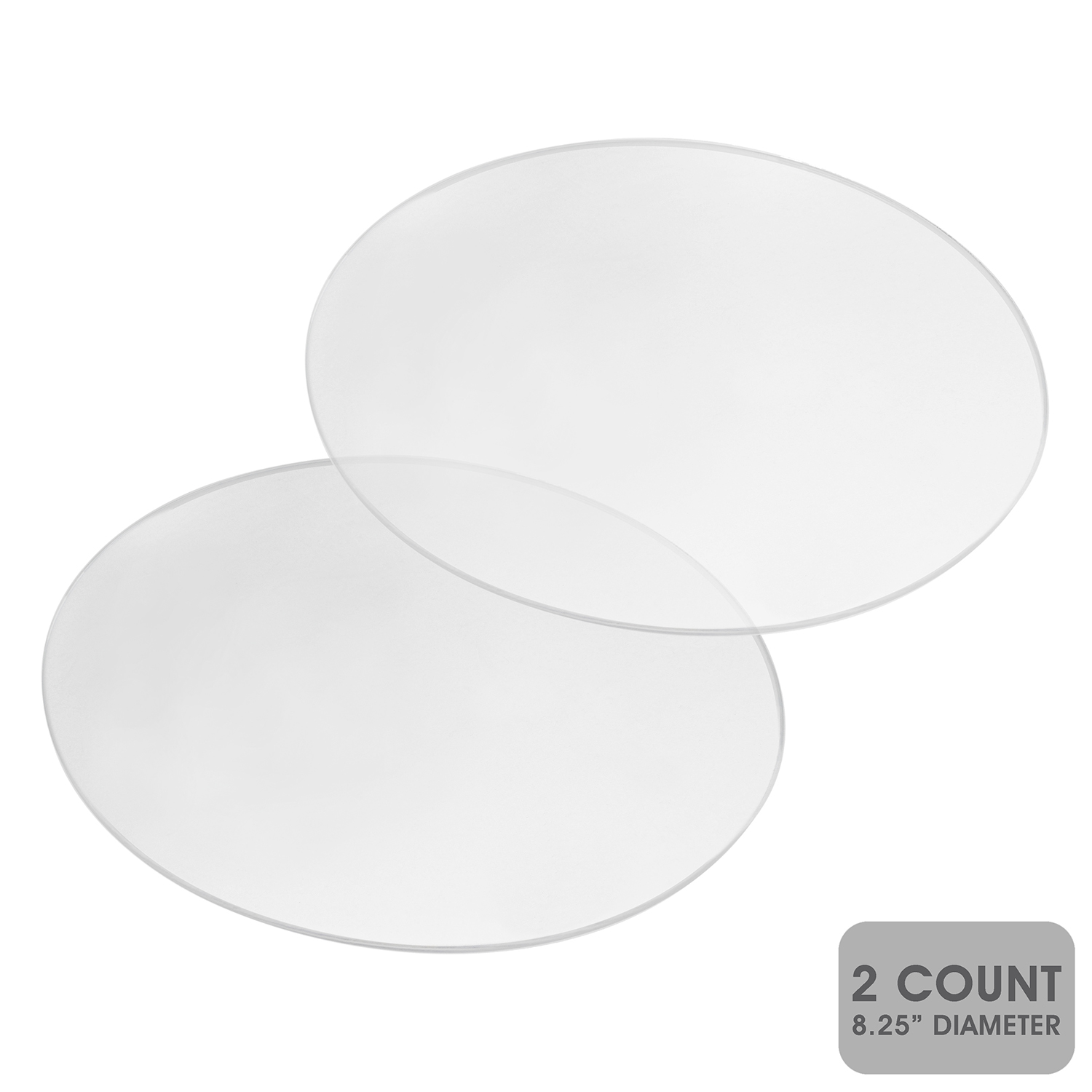 Spec101 Acrylic Cake Disc 8.25in 2 Pack - Round Acrylic Disc Set - 1 ...