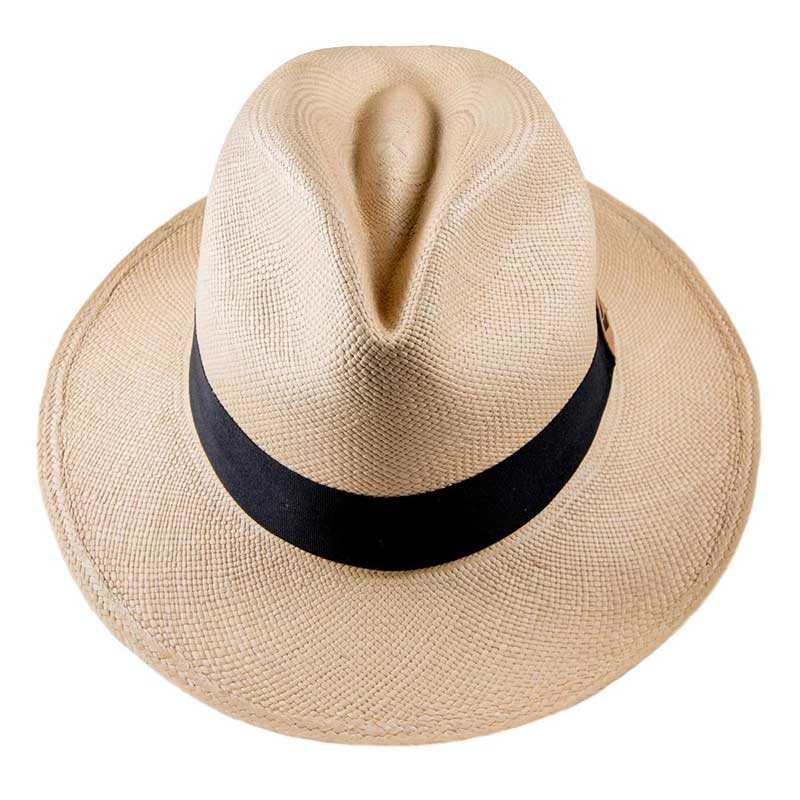 Toquilla Straw Panama Hat Ecuador Handwoven - Fedora Style with Gift ...