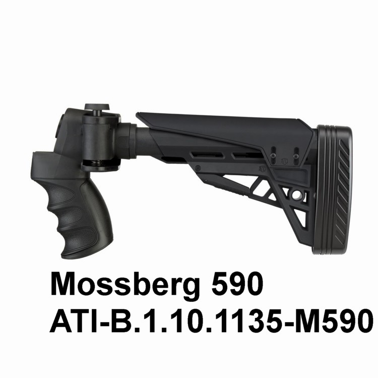ATI Black 6 Position Side Fold Stock Mossberg 590 - Other Shotgun ...