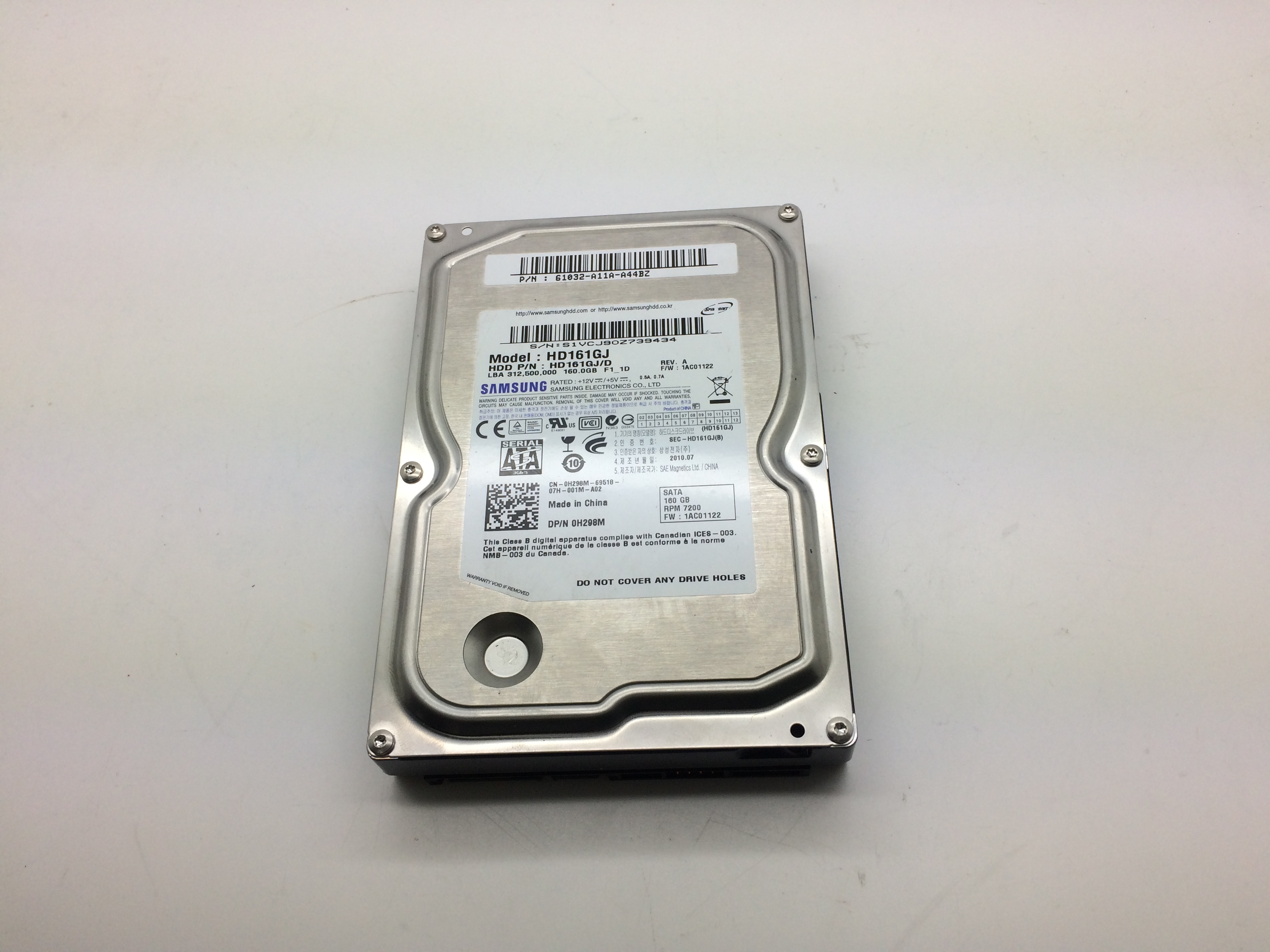 Samsung 160 GB SATA2 7200rpm 8 MB Hard Drive OEM HD161GJ | eBay