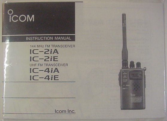 Icom IC-2iA Original Operation Manual - Nationwide Radio & Eq. Sales LLC
