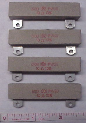 Set of (4) 10 Ohm 10 Watt Power Resistors NEW! - Nationwide Radio & Eq ...