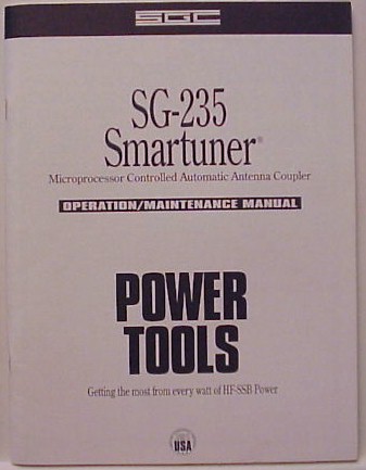 SGC, SG-235 Smartuner Original Manual Brand New! - Nationwide Radio ...