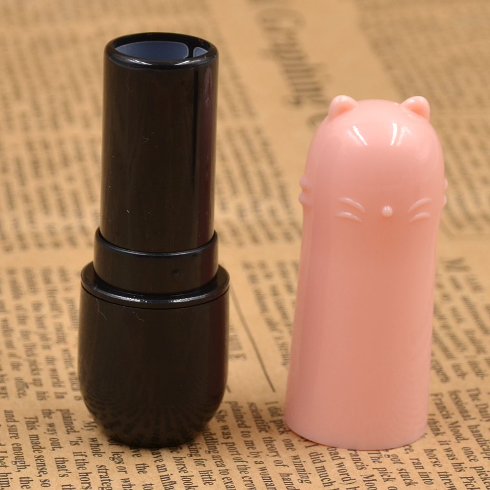3pcs Cartoon KAWAI Animals Lip Balm Tube Lipstick Containers Holder Cat ...