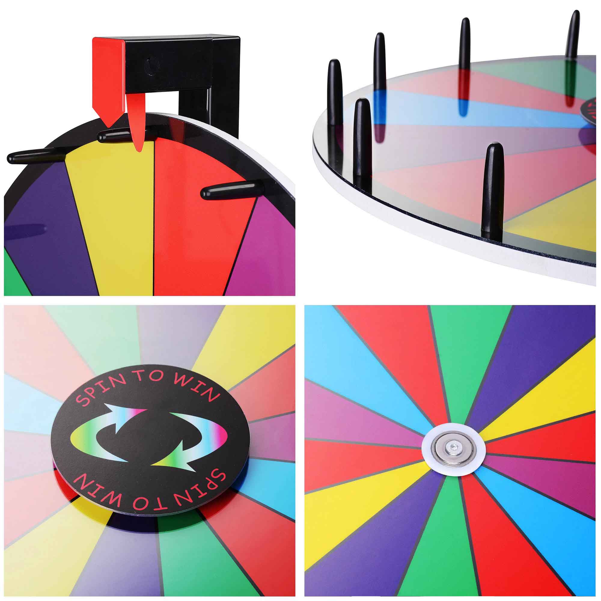 Tabletop Spinning Prize Wheel Fortune Carnival Game Portably Trade Show ...