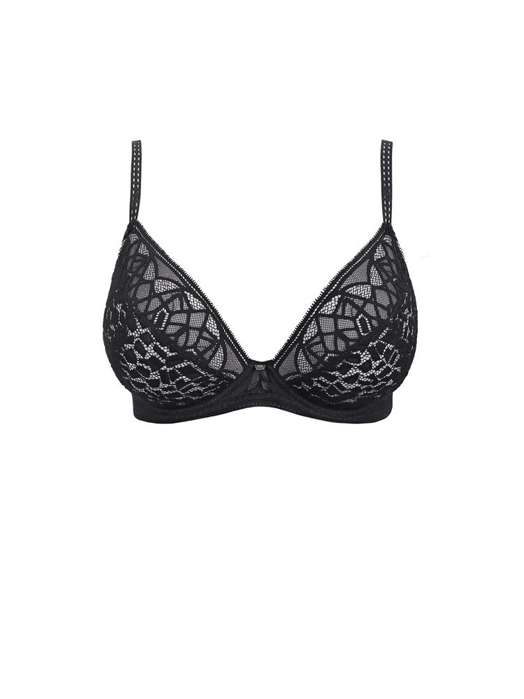 Freya Soiree AA5013 WP Underwired Padded Plunge Bra Black BLK 38FF CS ...