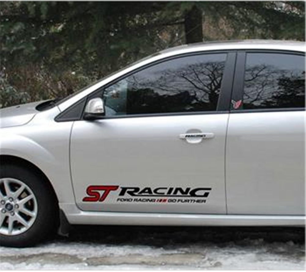 Car Side Door ST Racing Sports Sticker Decal for Ford Focus Mondeo K5 ...