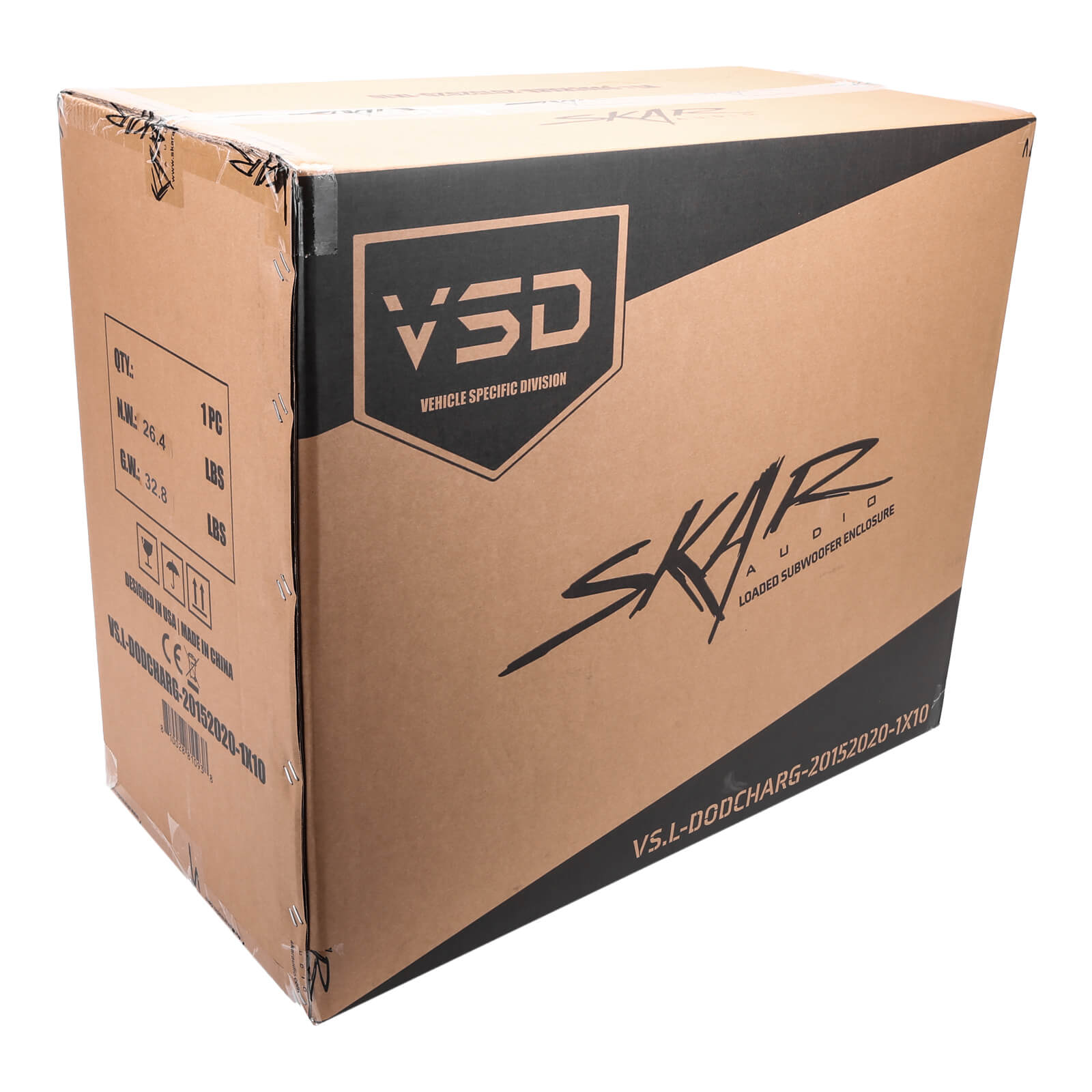 Fits 2015-2020 Dodge Charger | Single 10" Loaded Subwoofer Enclosure ...