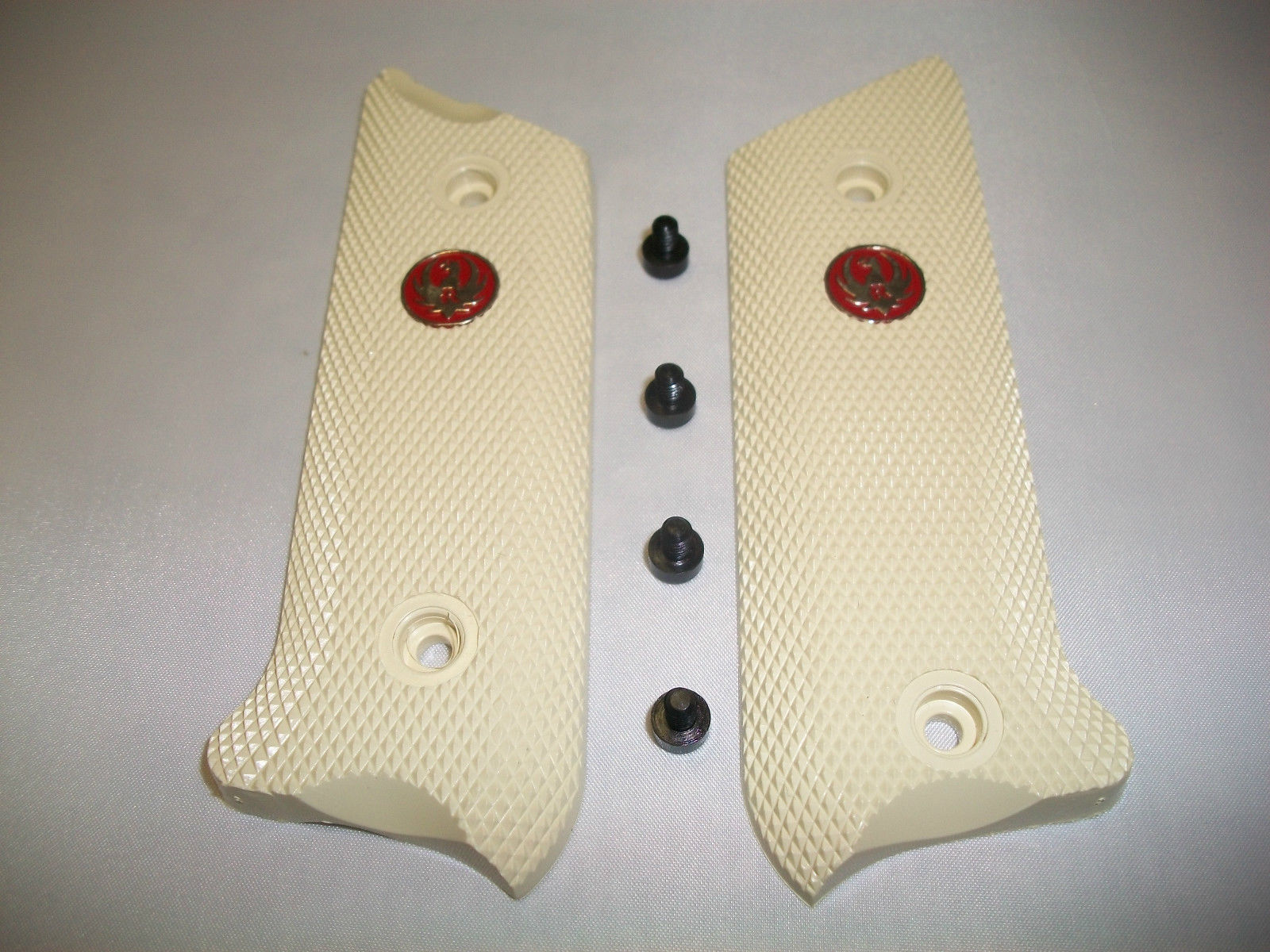 Factory Ruger Mark III Mk 3 Simulated Ivory Grips and Grip Screws 19933 ...