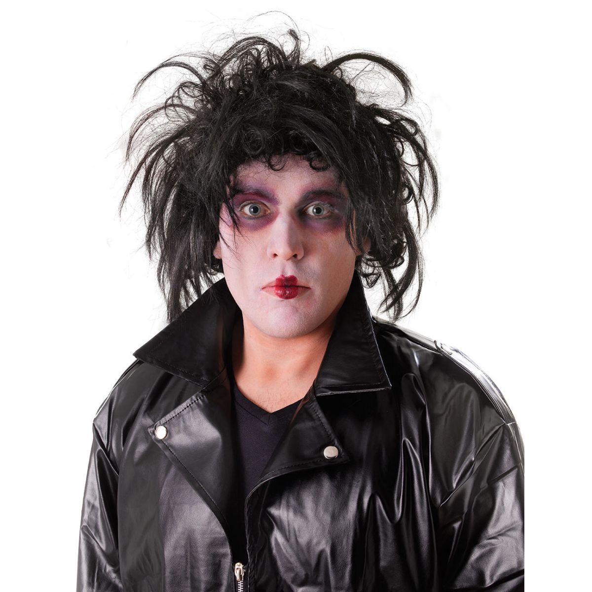 Halloween Wig Edward Scissor Hands Black Robert Smith The Cure Fancy ...
