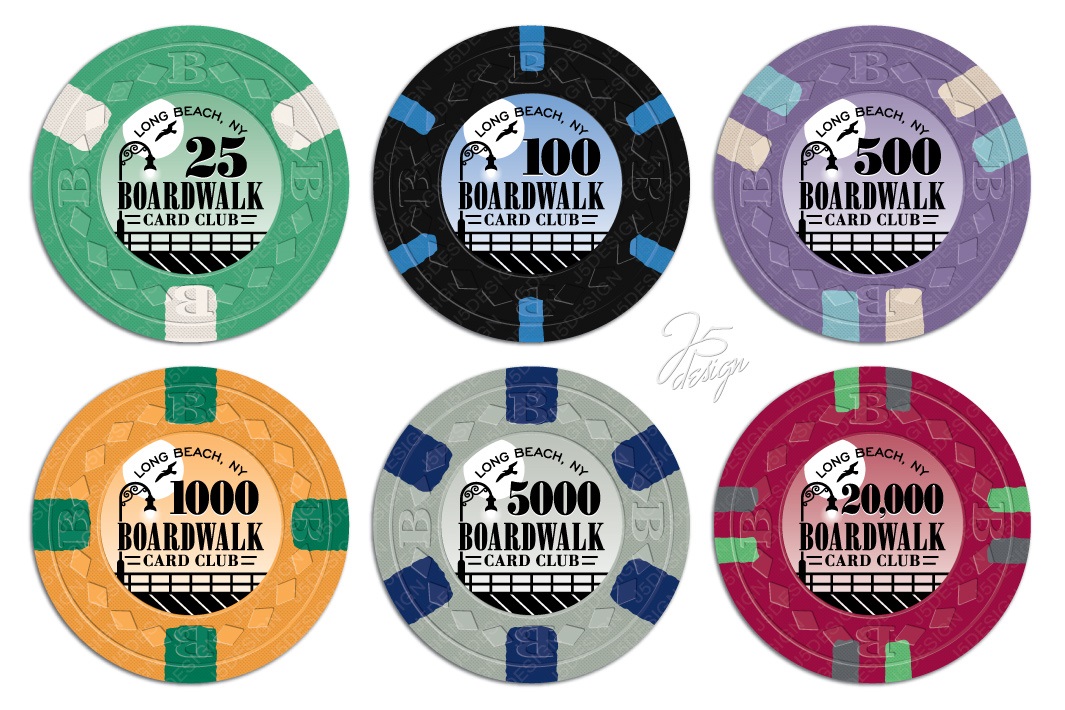 Introducing: The Boardwalk Card Club - Custom CPC B Molds! | Poker Chip ...