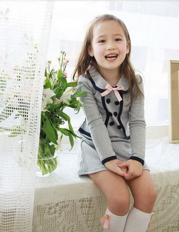 Toddle Girl School Uniform Dress Outfit Preppy Kid Prep Style Skirt ...