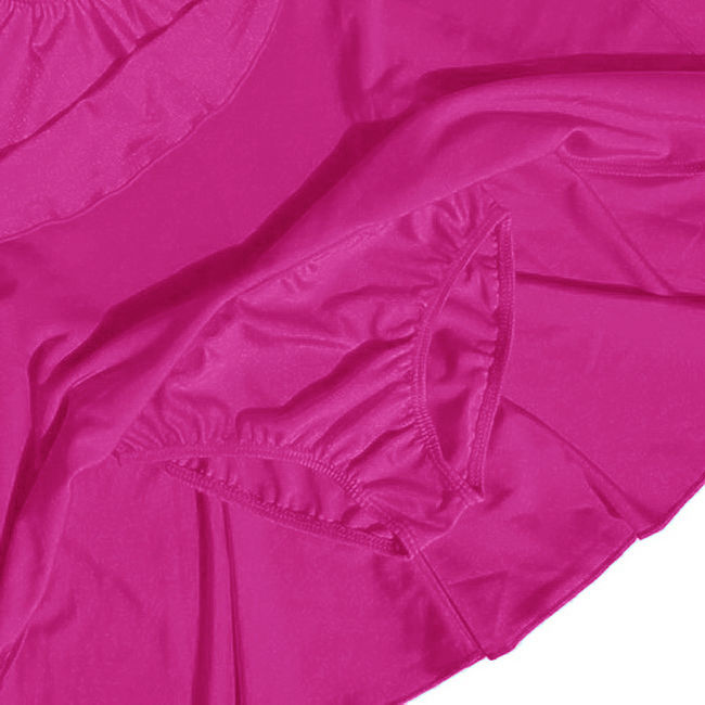 Kid Girl Flutter Ruffle Gymnastics Dance Toddler Ballet Leotard Skirt ...