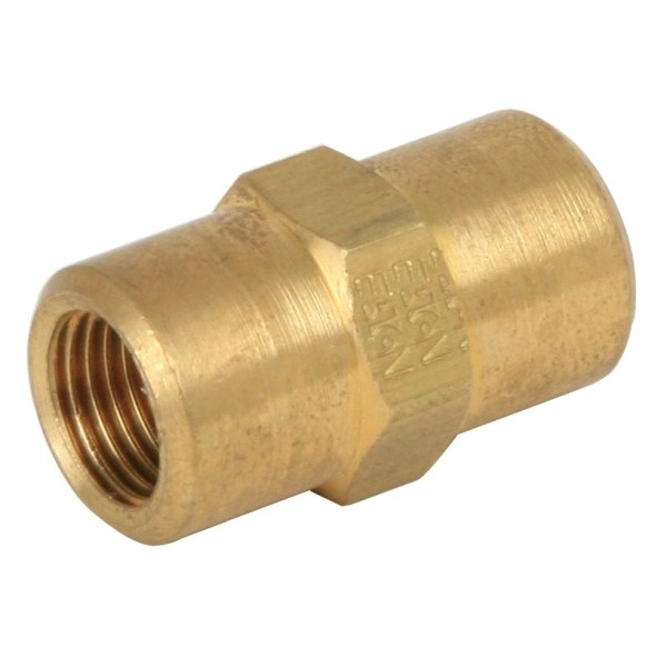 Brass Brake Line Union 10mm Female Bubble Flare On Both Sides – Moore Parts