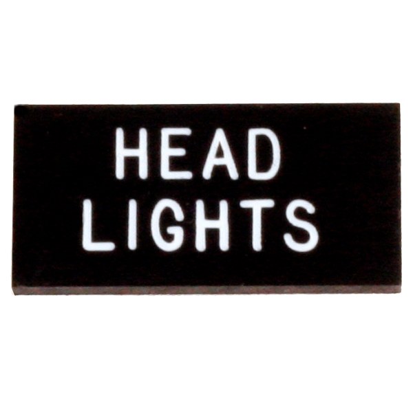 "HEAD LIGHTS" Identification Dash Tag | Moore Parts