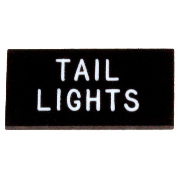 "TAIL LIGHTS" Identification Dash Tag | Moore Parts