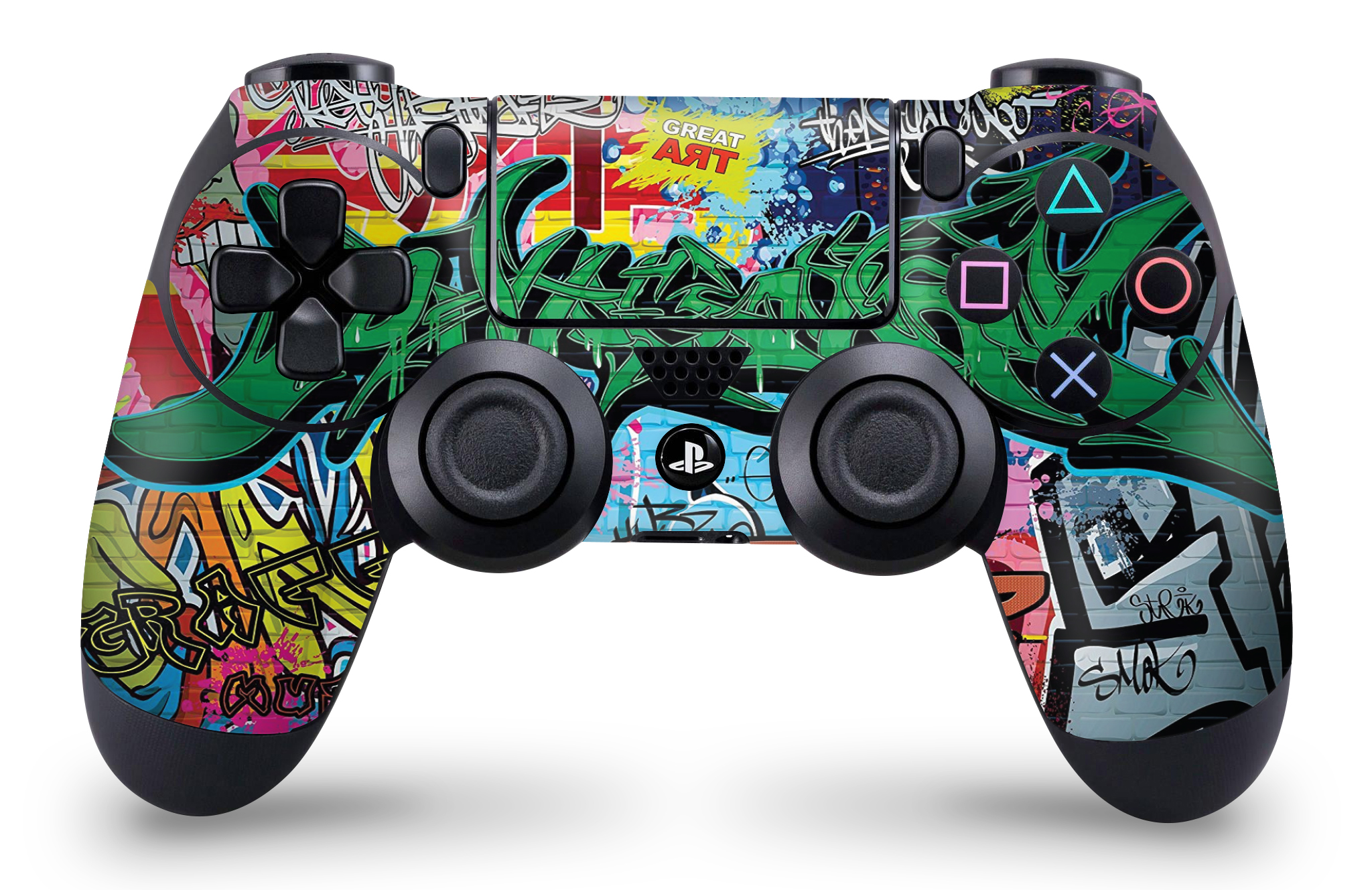 2 X Graffiti PlayStation 4 Ps4 Controller Skins Full Wrap Vinyl Sticker ...