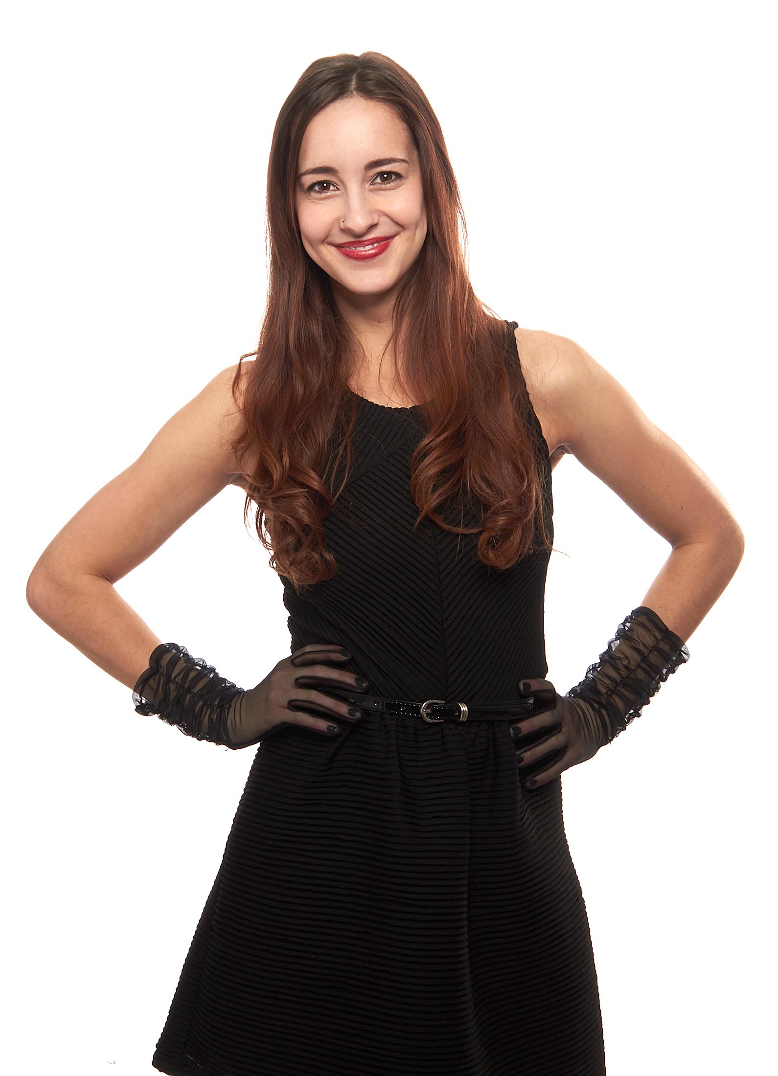 Sheer Sister Shirred Cuff Mid Arm Length Glove