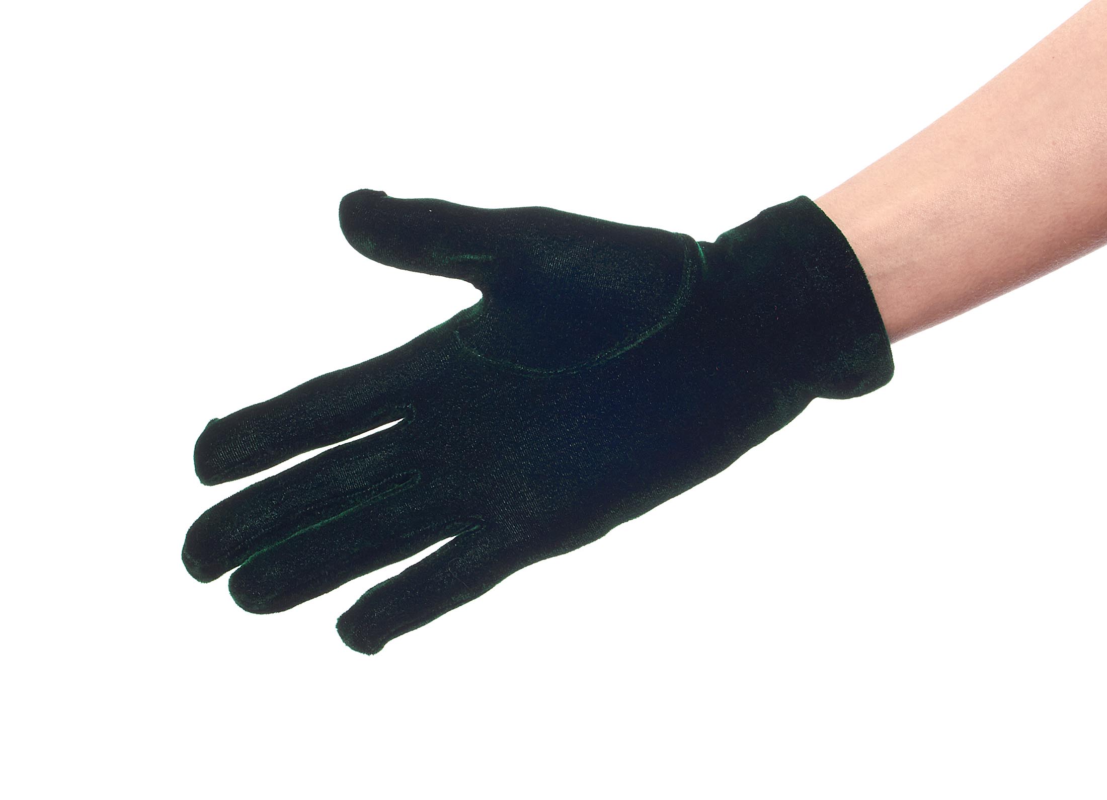 Jewel of the Night Velvet Wrist Length Gloves