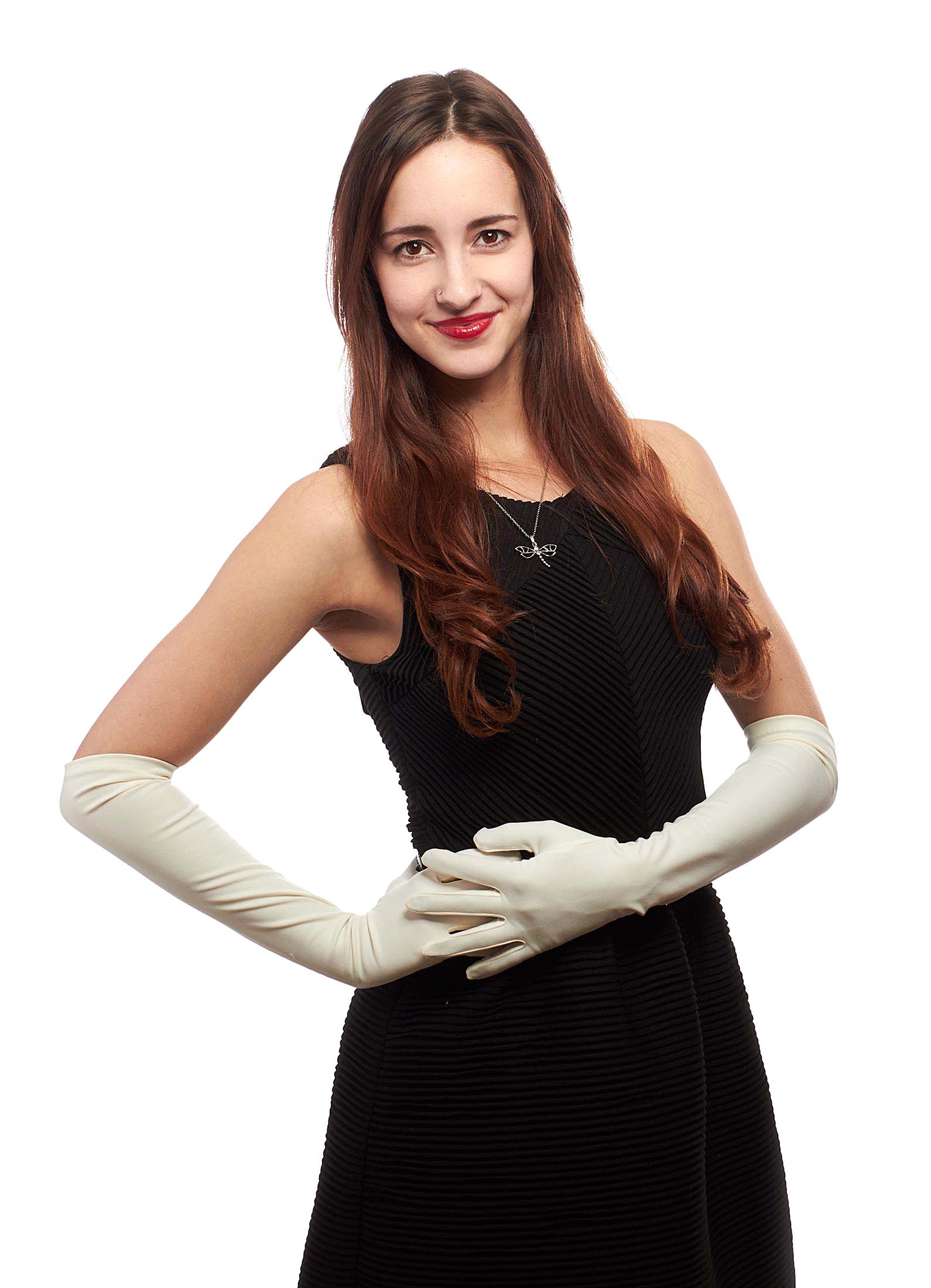 Luxurious Lady Cotton Elbow Length Gloves