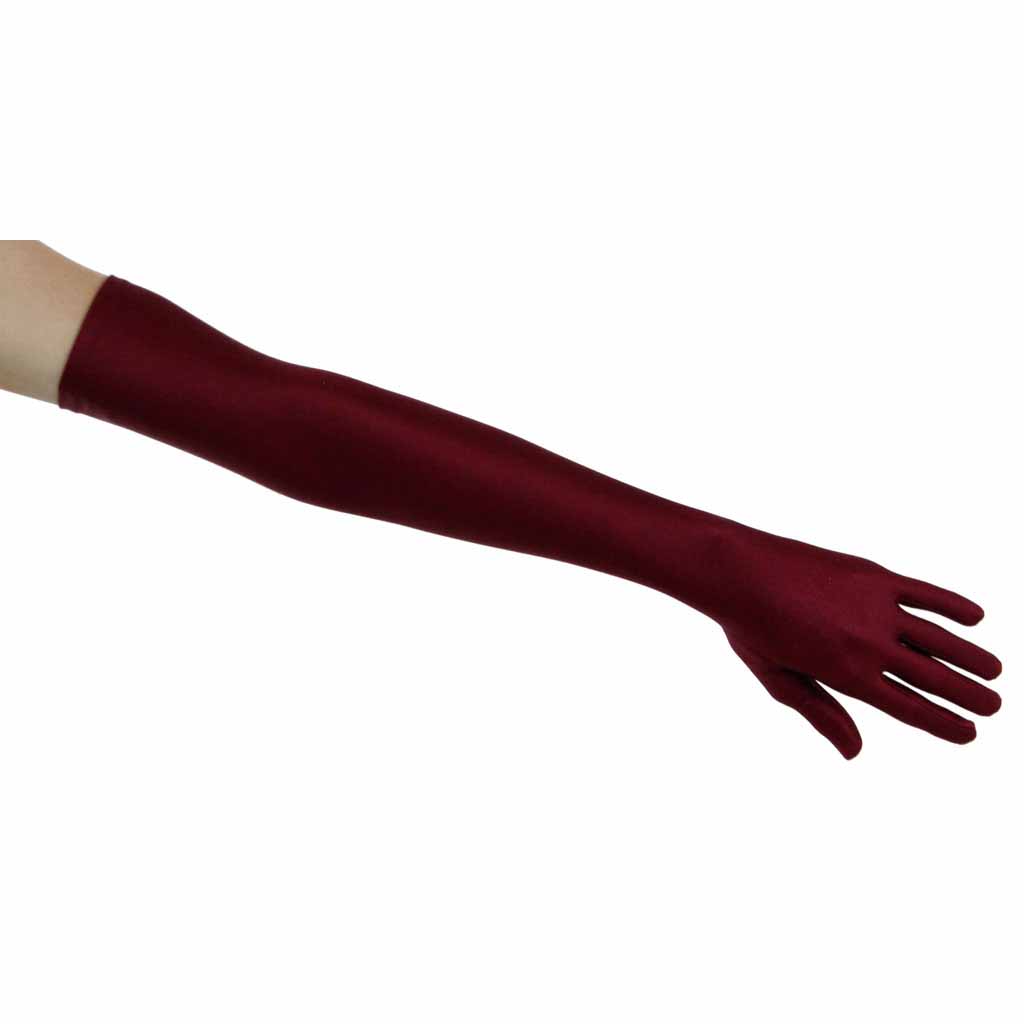 Shooting Stars Matte Satin Opera Length Gloves