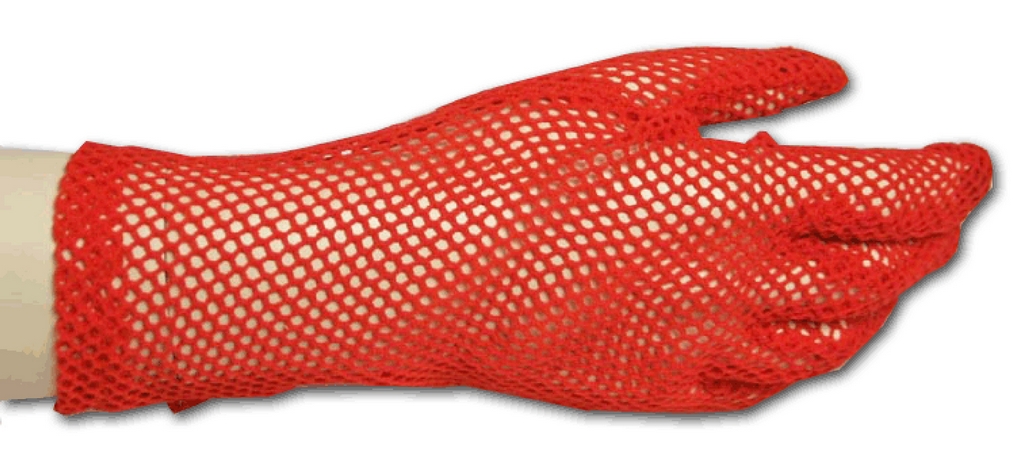 Fancy Wrist Length Stretch Fishnet Gloves