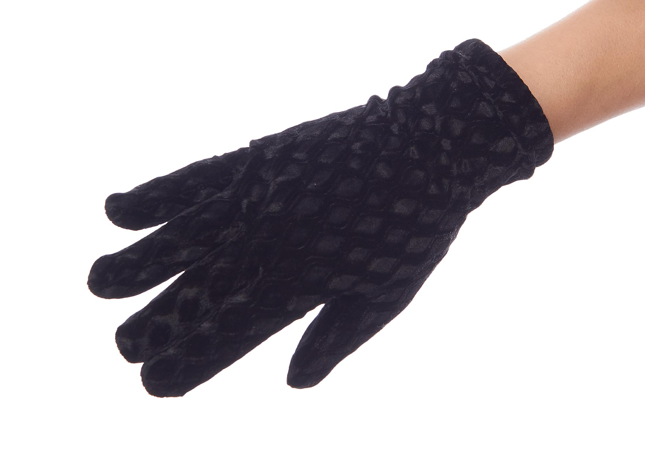 Textured Treasure Velvet Gloves with Thinsulate Lining