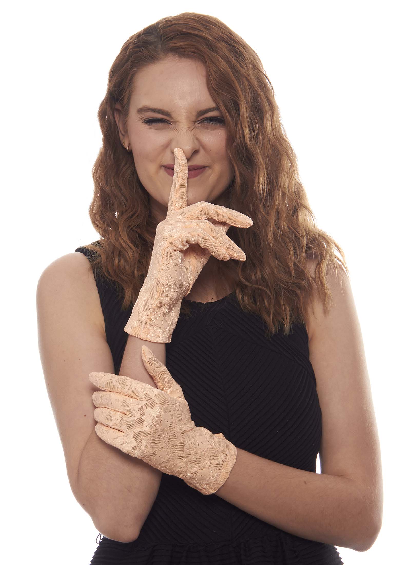 Lucky Lace Charm Wrist Length Glove