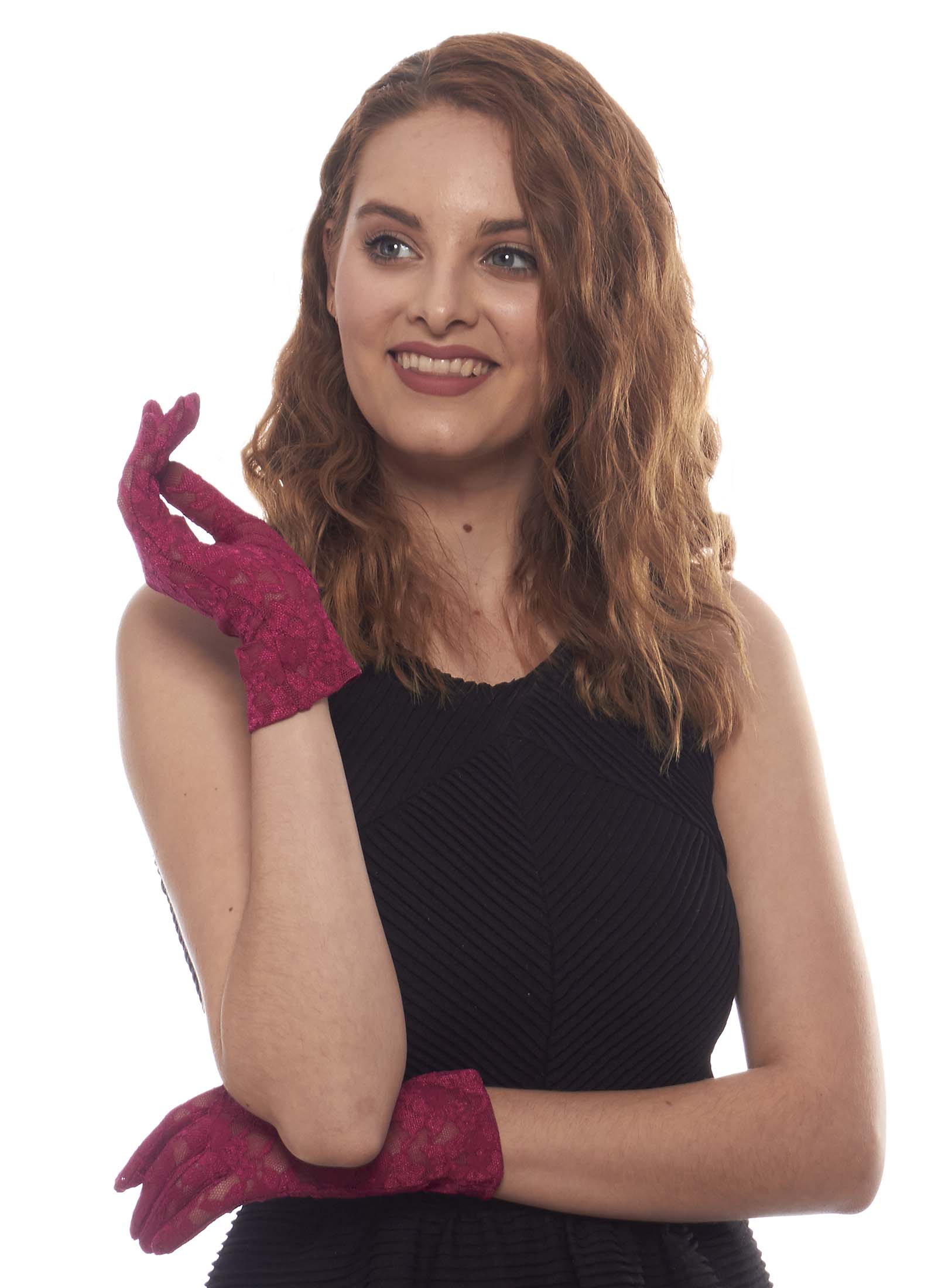 Lucky Lace Charm Wrist Length Glove