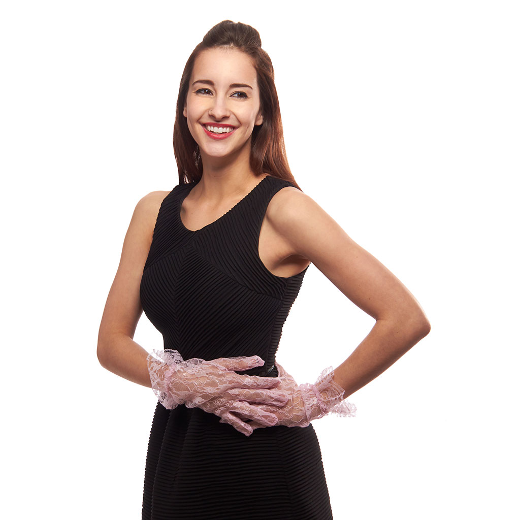 Honey Lace Wrist Length Gloves With Ruffle