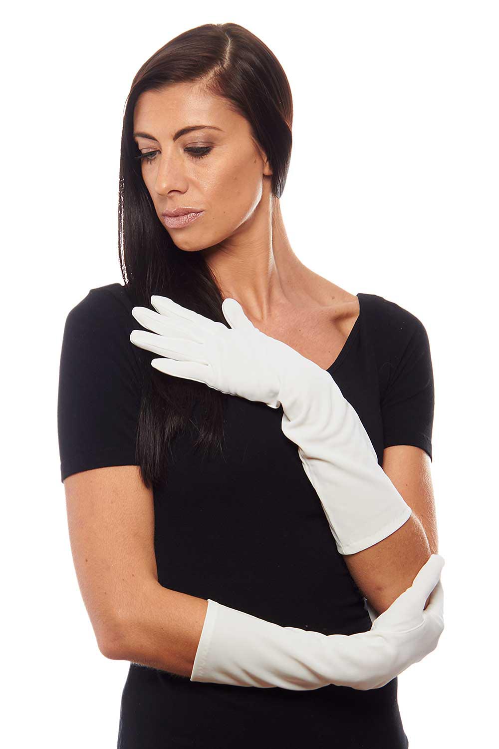 Simply Sleek Elbow Length Matte Finish Gloves
