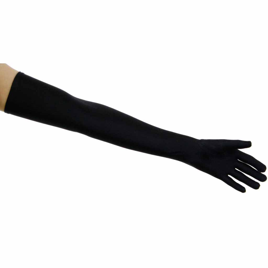 Matte Satin Opera Length Gloves