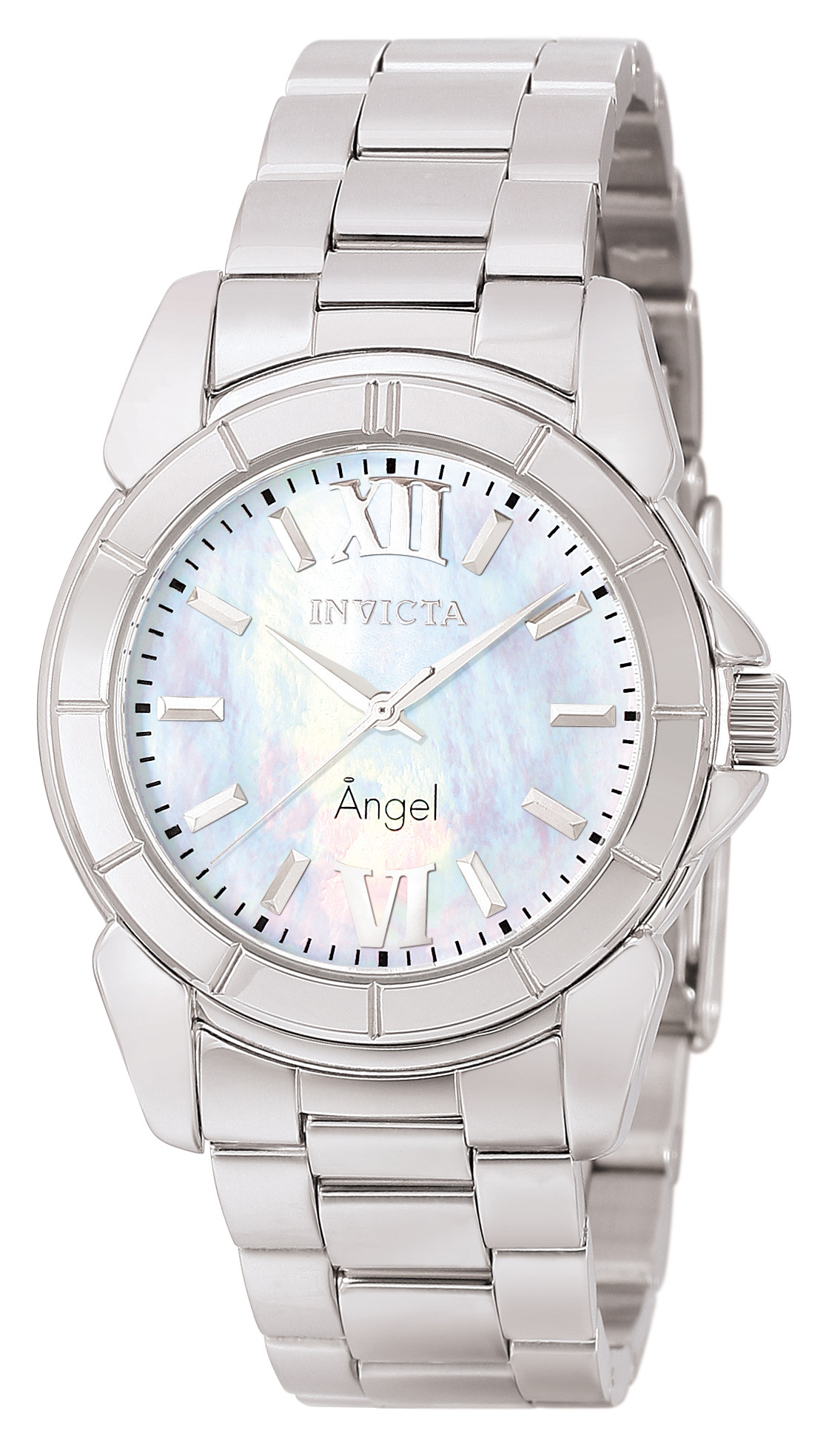 Invicta Women's Angel Collection Rhodium-Plated Stainless Steel Watch ...