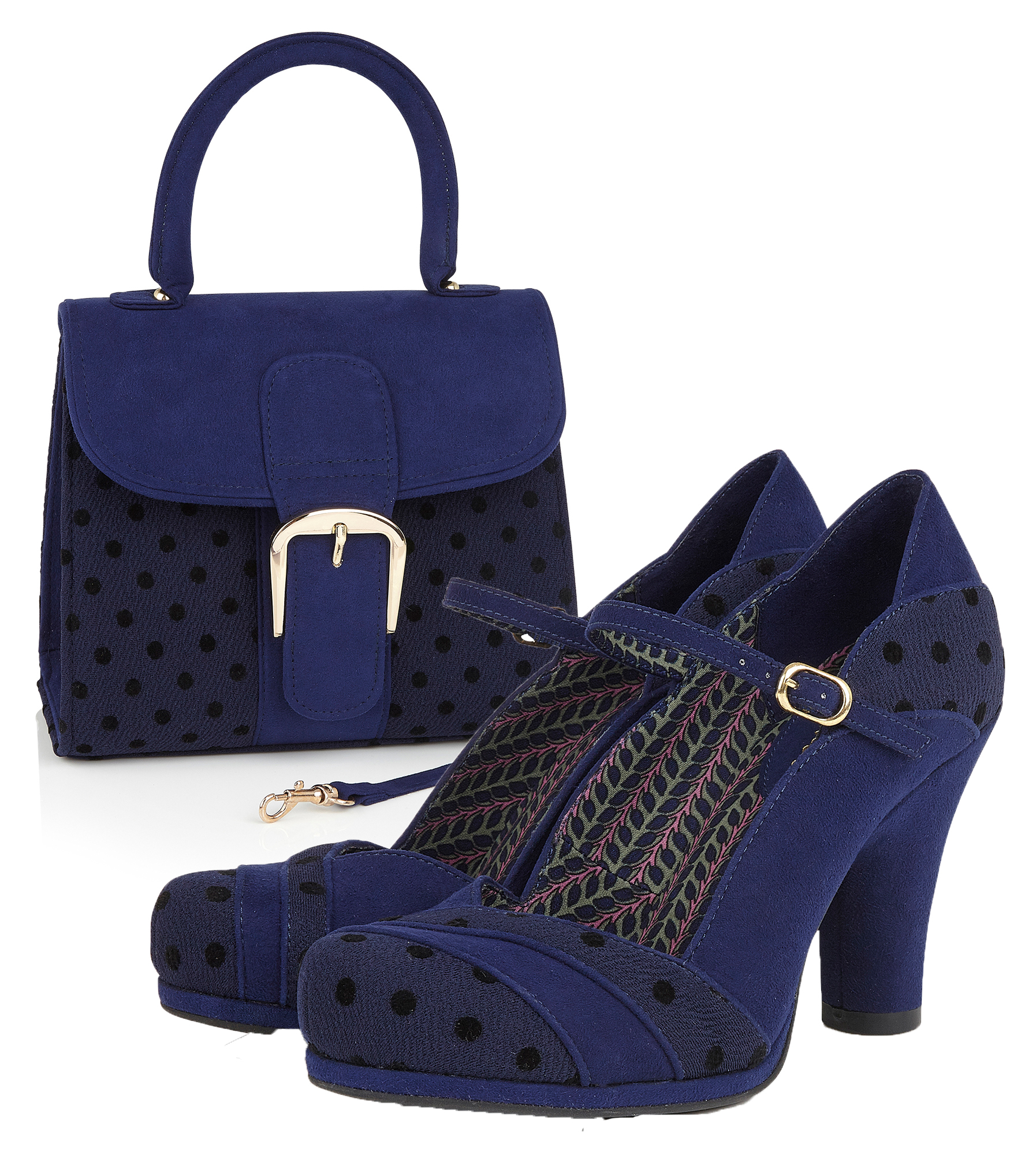 Ruby Shoo Riva Royal Blue Fabric Top Handle Bag (matches Sherrie Heels ...
