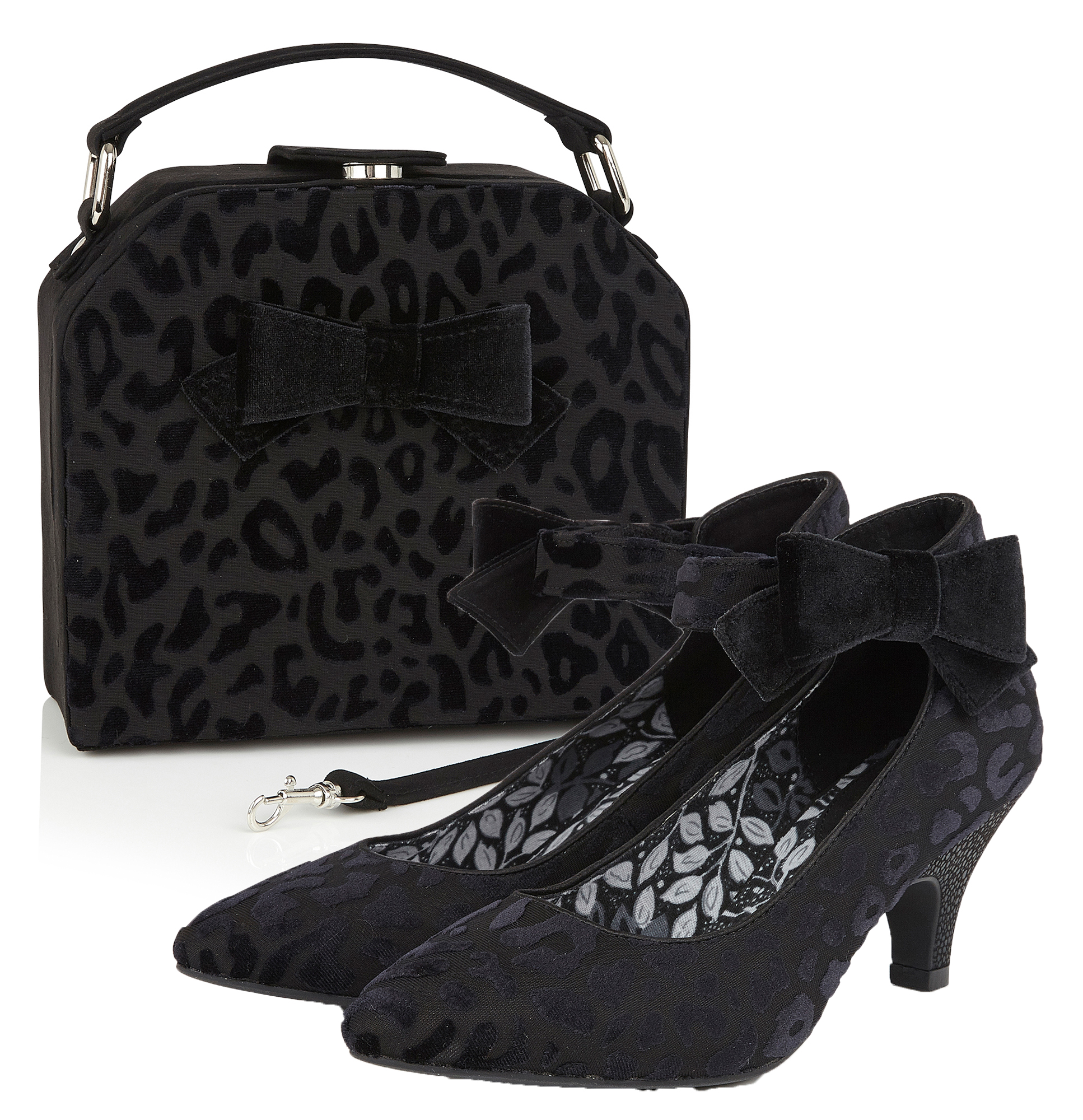 Ruby Shoo Santa FE Black Top Handle Bag (matches Cressida Heels) for ...