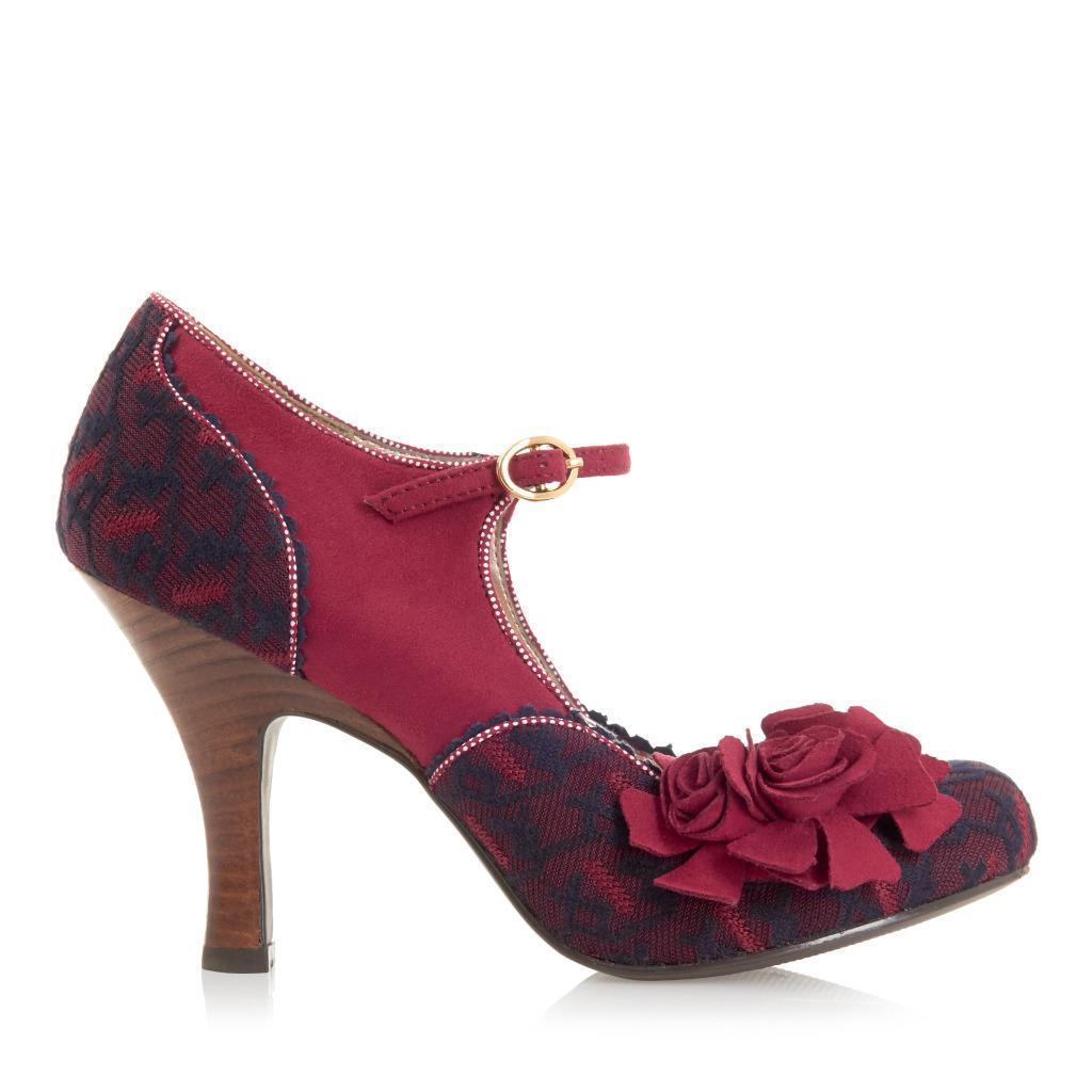 Ruby Shoo Matching Ashley Shoes & London Bag Occasion Mustard / Wine ...