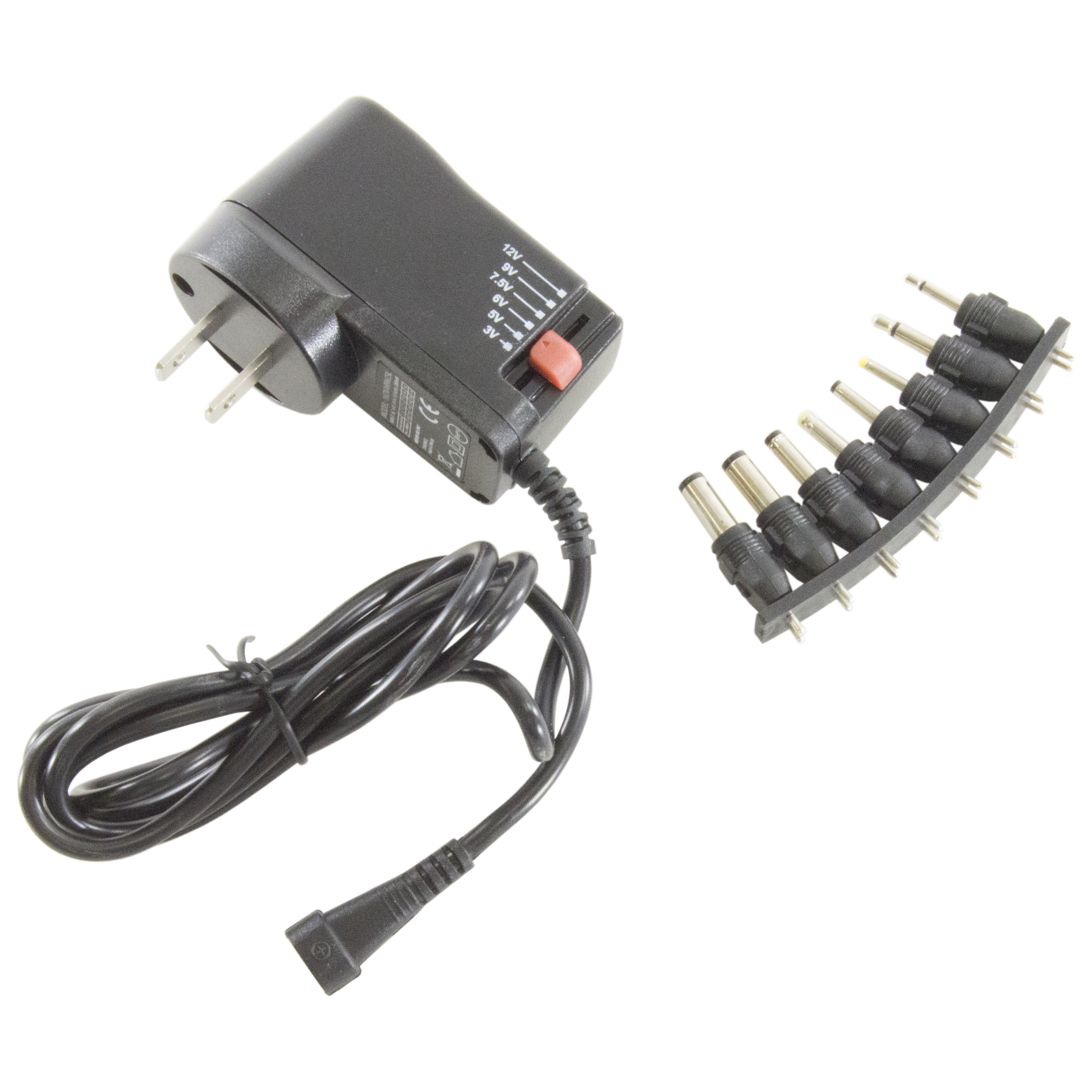 10w Universal 3, 5, 6, 7.5, 9, 12V AC DC Adapter Power Supply ...