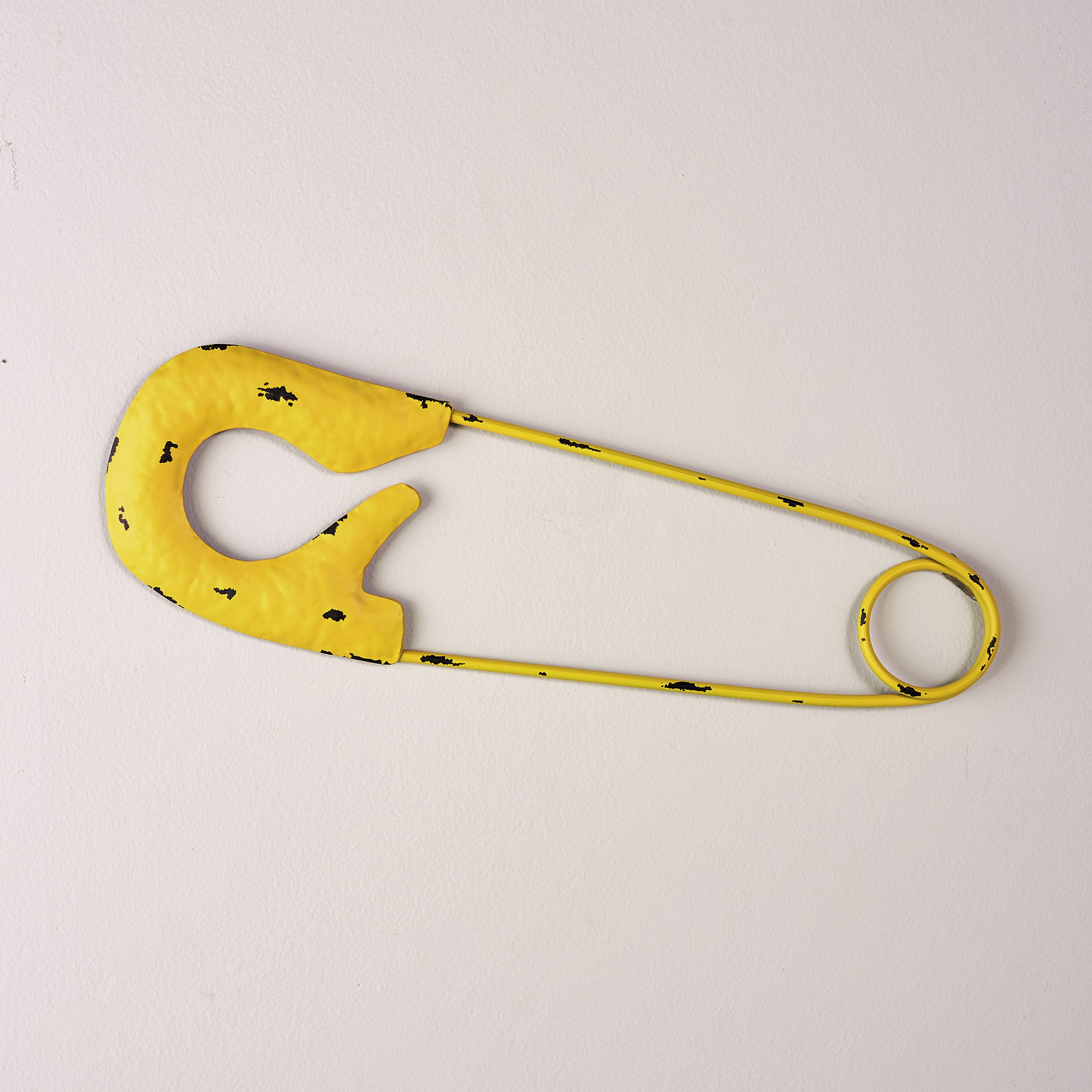 Giant Vintage Safety Pin Metal Wall Decor