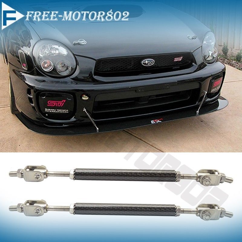 Carbon Fiber Front Splitter Lip Spoiler Support Rod Strut Tie Bar 5.5-8 ...