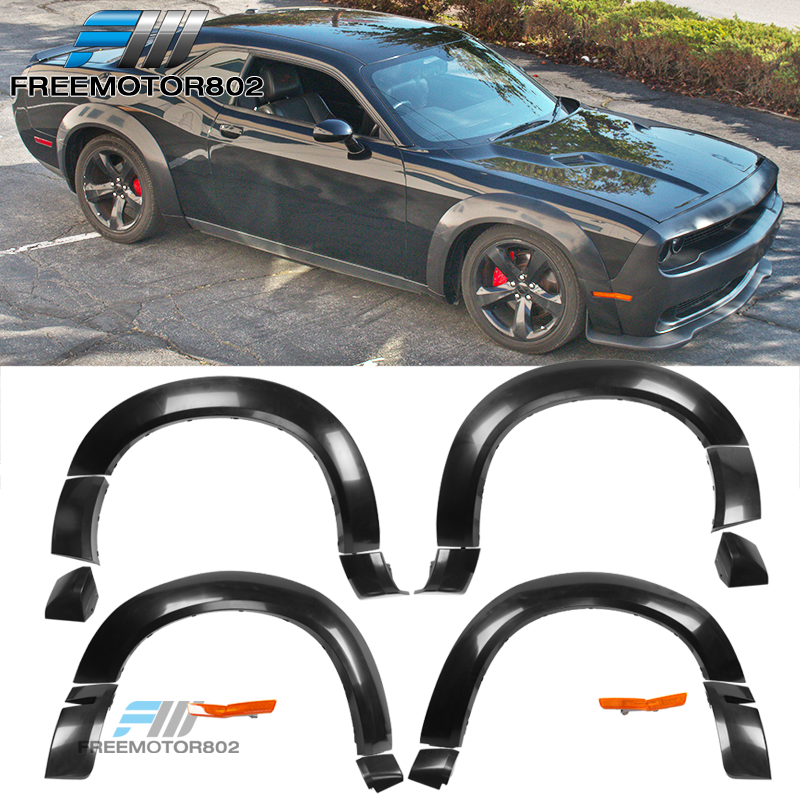 Fits 15-21 Dodge Challenger Hellcat to Demon Conversion Lip + Fender ...