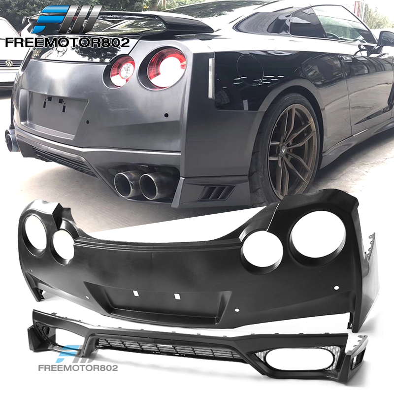 Fits 09-22 Nissan R35 GTR to 2017+ MY17 Front Rear Bumper + Side Skirts ...