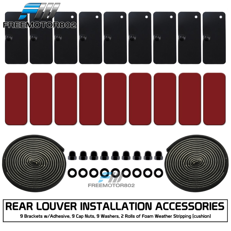 Rear Louver Replacement Hardware Double Sided 3M Mounting Installation ...