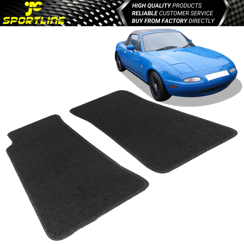Fit 90-97 Mazda Miata MX5 2Dr Front&Rear Black Nylon Floor Mats Carpet ...