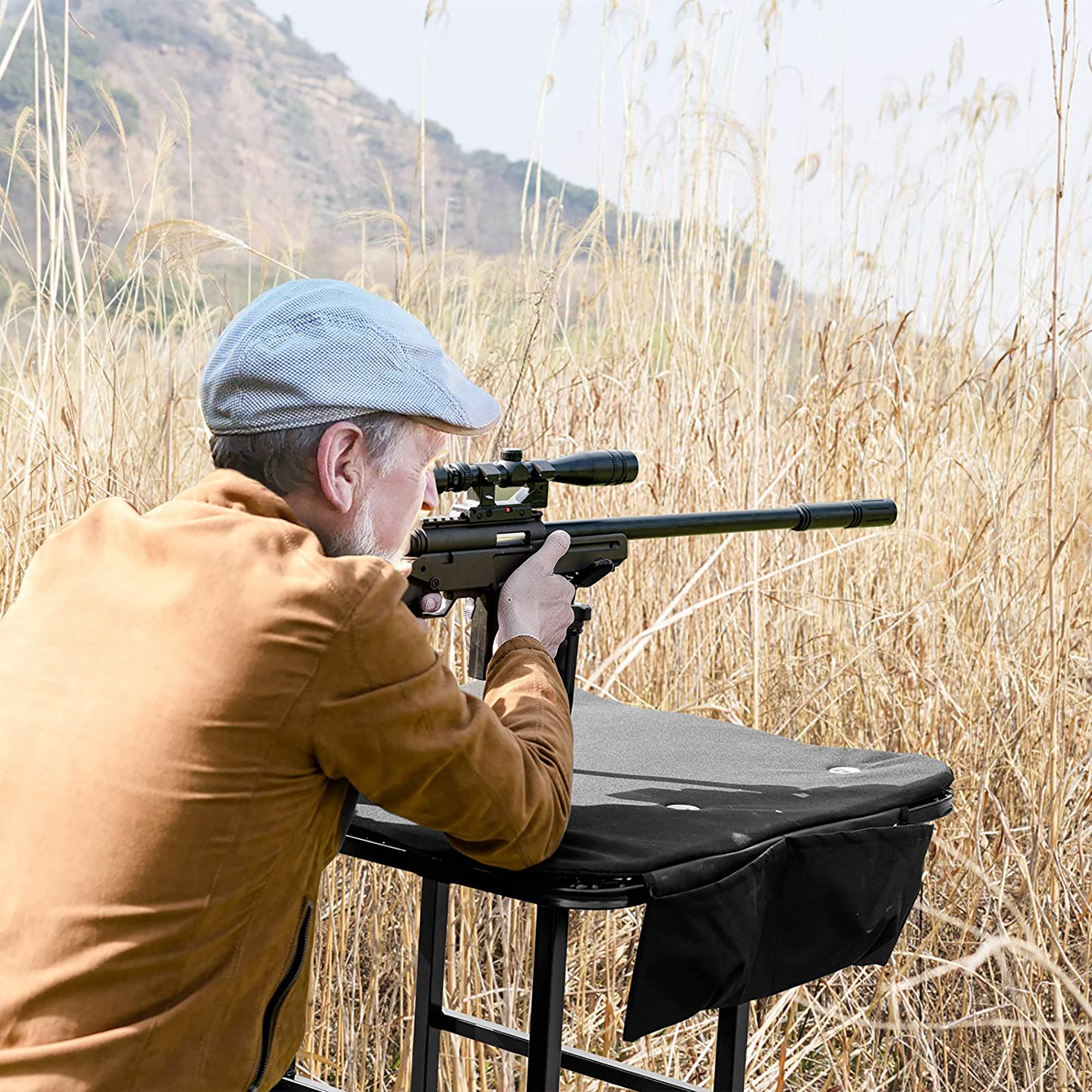 Foldable Shooting Table w/ Height Adjustable Hunting Gun Rest for ...