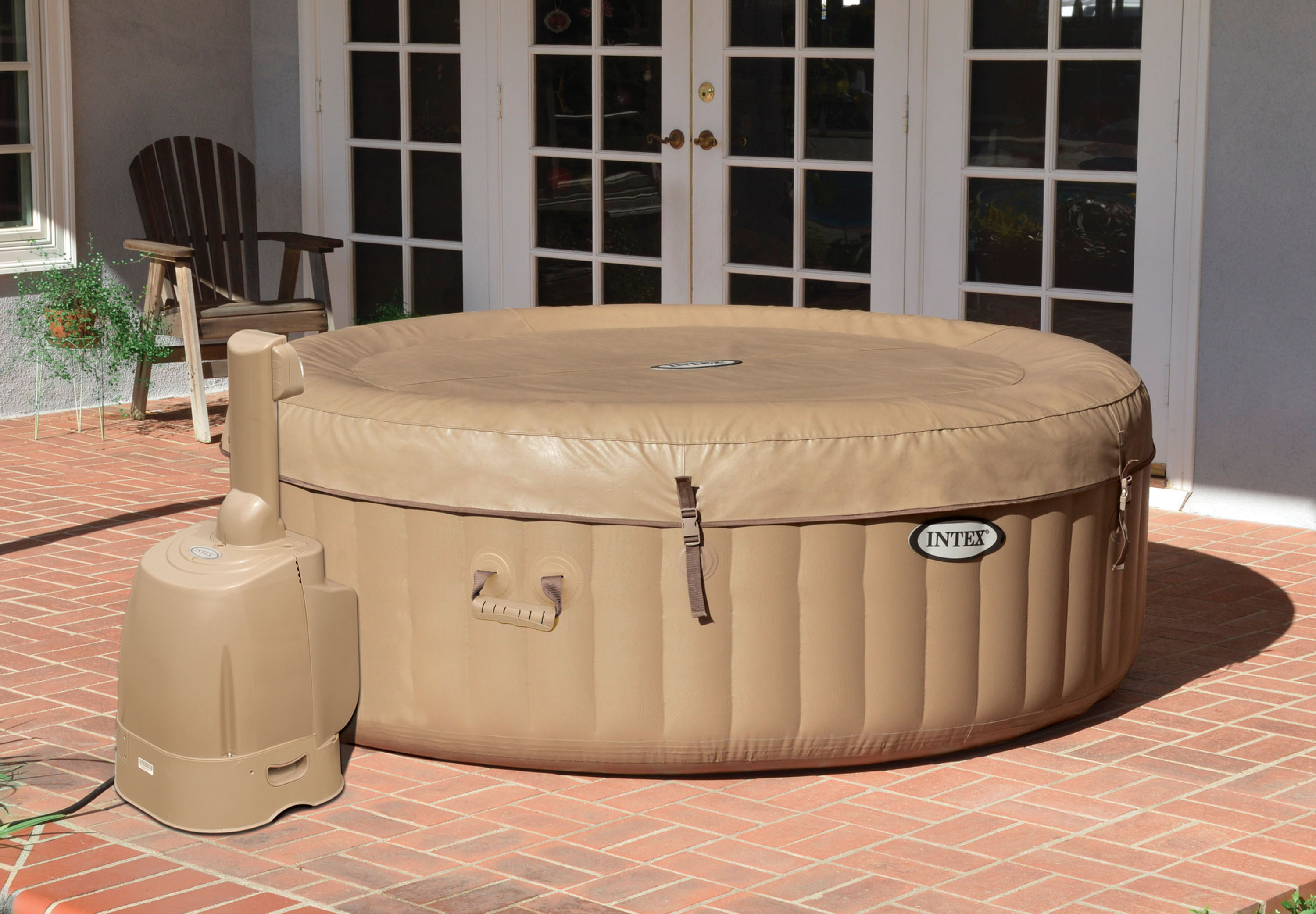 Intex Pure Spa 4 Person Inflatable Portable Heated Bubble Hot Tub Model 28403e Ebay