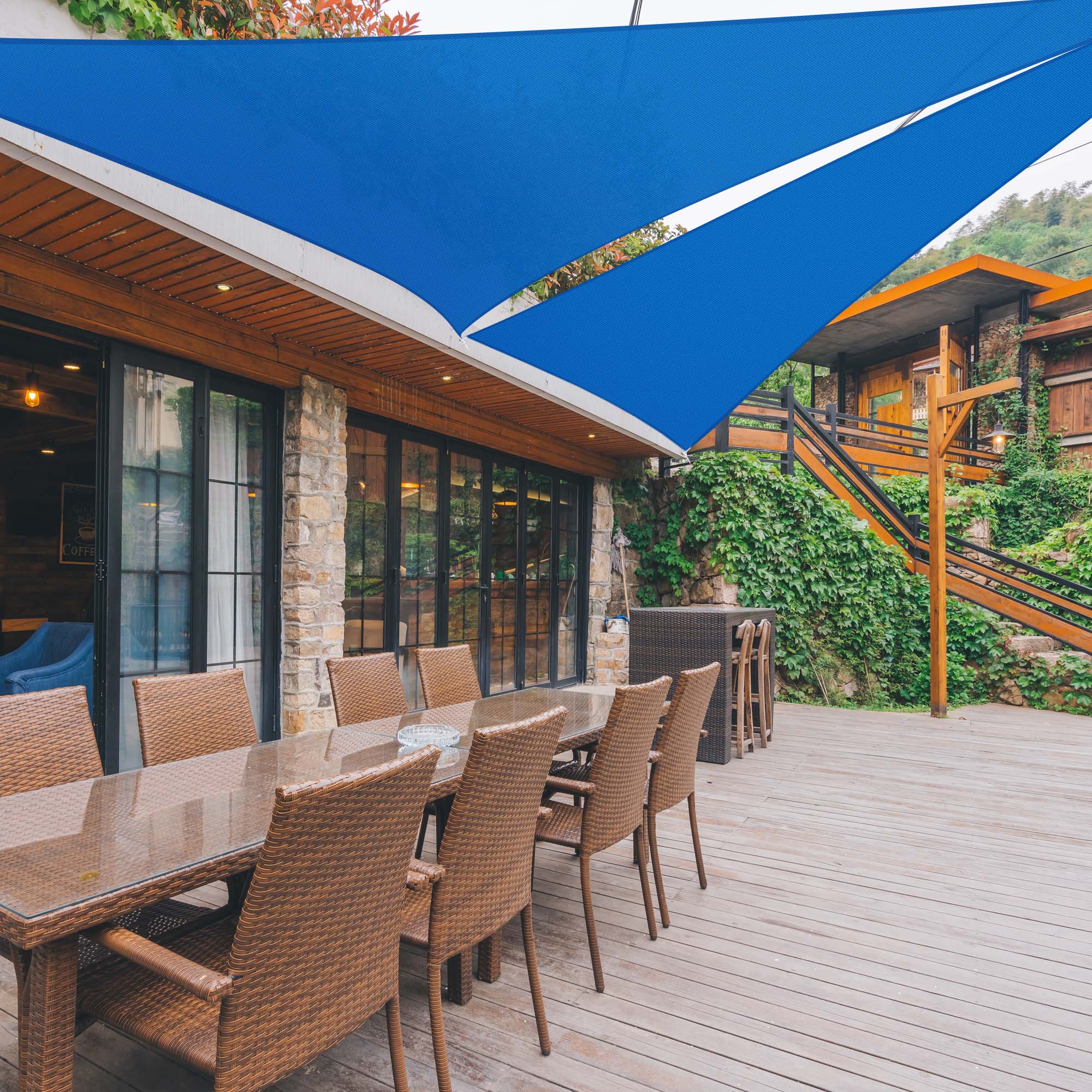 Sun Shade Sail Outdoor UV Block Patio Pool Top Canopy Triangle Cover ...