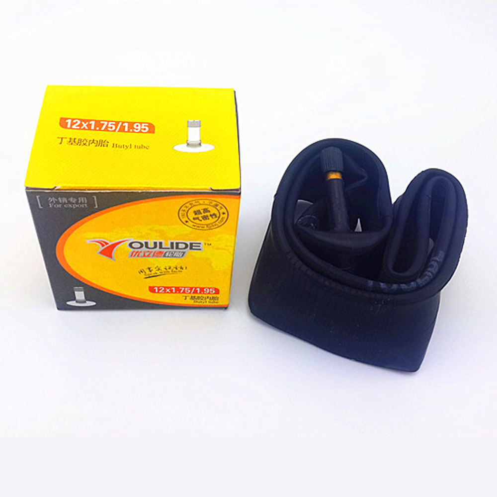 Four Valves Bike Inner Tube 1.75"-2.125" Black Inner Tubes Wheel Tire ...
