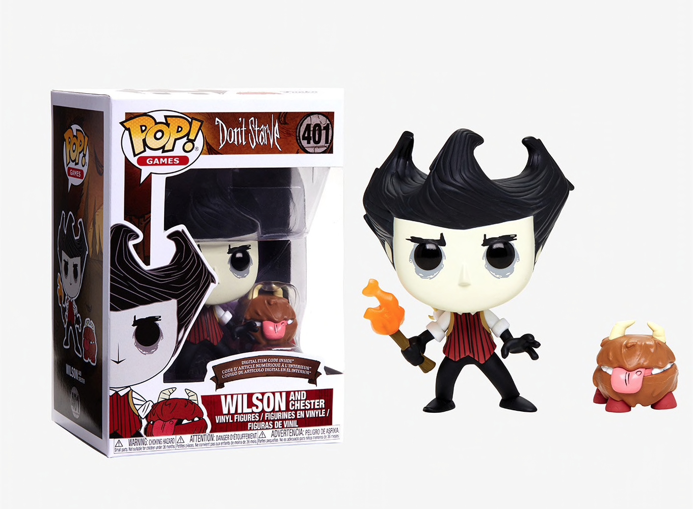 Funko Pop Games: Don't Starve - Wilson and Chester Vinyl Figures Item ...